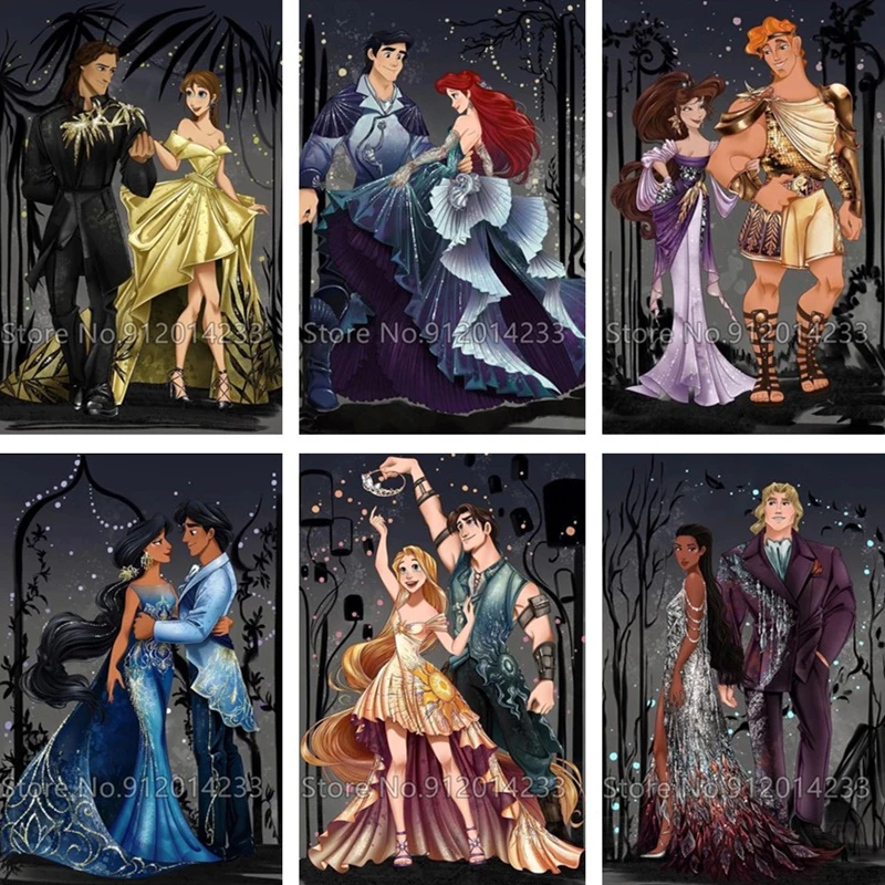 Disney Prince And Princess Dancing