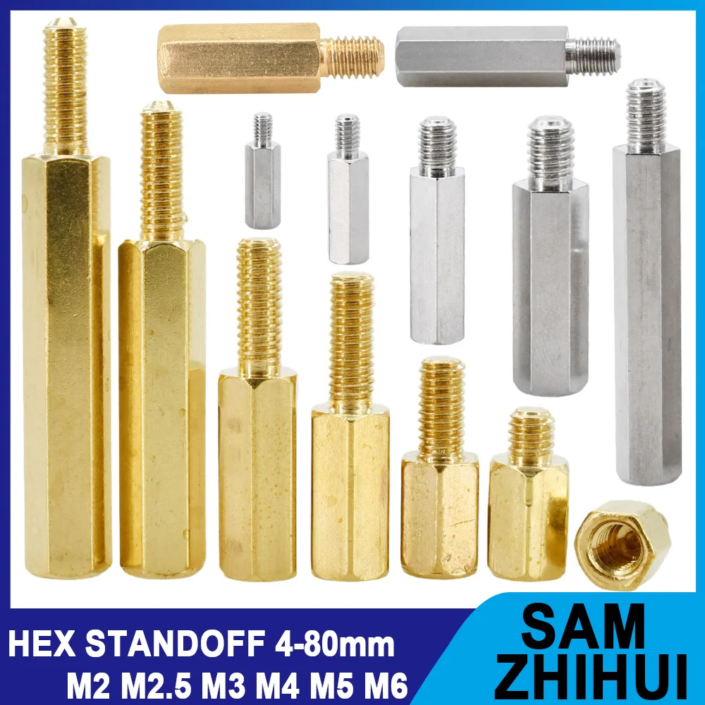 M2-M2-5-M3-M4-M5-M6-Hex-Standoffs-Brass-304-Stainless-Steel-Motherboard ...