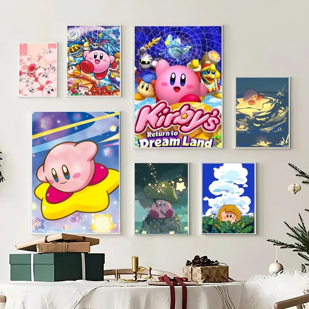 K-Kirbys-Cartoon-Paper-Print-Cartaz-bonito-Arte-Decora-o-Pintura-Casa ...