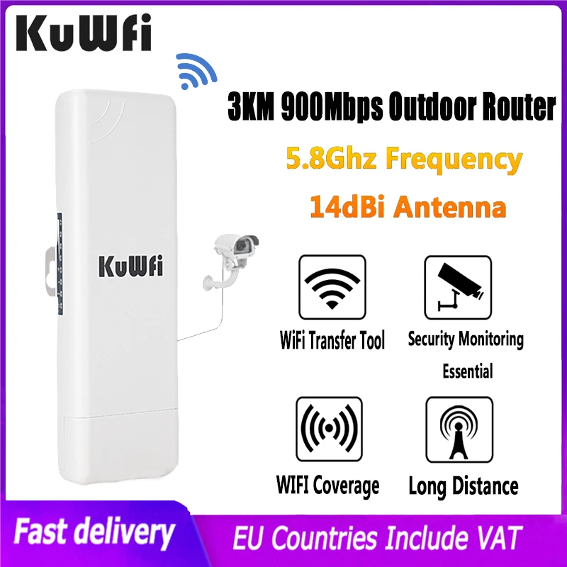 3km 900mbps Ap Router Wireless Outdoor Cpe Wifi Router 1000mw Wifi ...