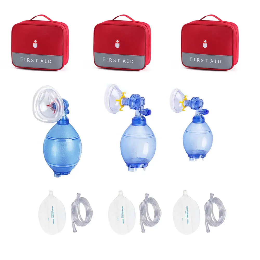 Adults-Children-Infants-Manual-Resuscitator-PVC-Ambu-Bag-Oxygen-Tube-First-Aid-Kit-Simple ...