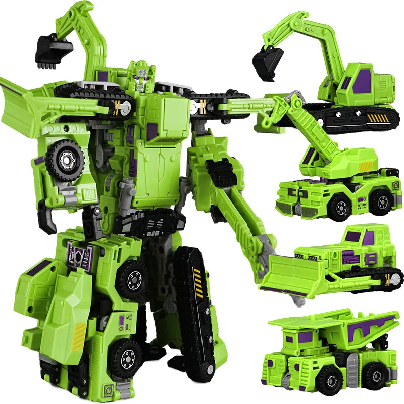 Transformation 4 IN 1 Construction Engineering Vehicle Devastator ...