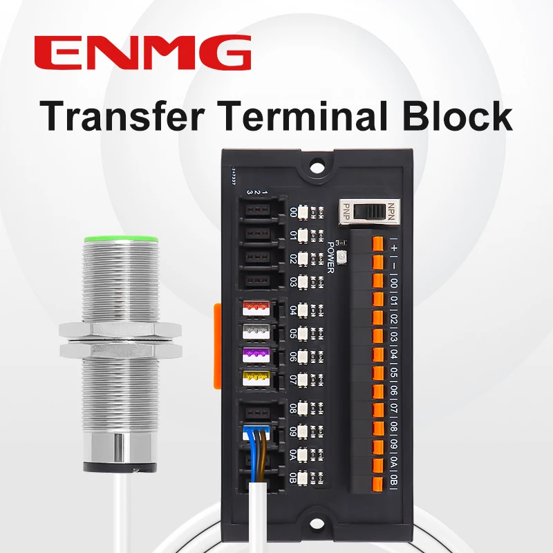 ENMG ESTB PLC Sensor Terminal Block Proximity Switch Connector 4/8/12 ...