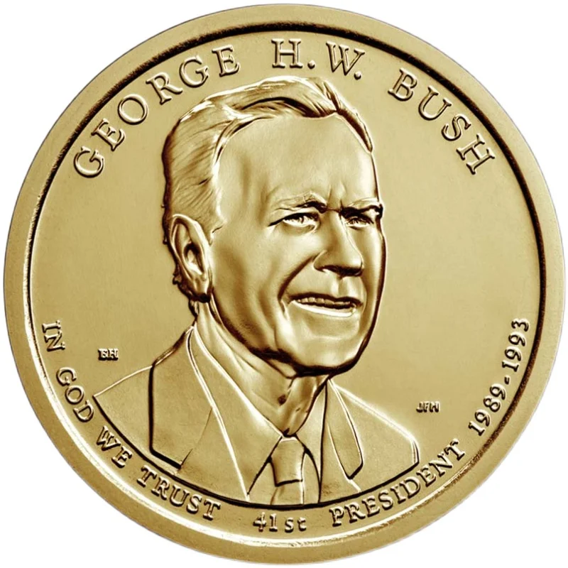 D Version of the 41 Th Presidential Coin, George Walker, George W. Bush ...