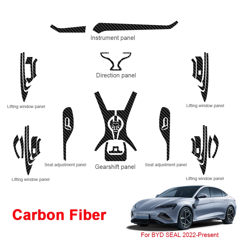 Car-Interior-Sticker-For-BYD-SEAL-2022-2025-Lifting-Window-Panel-Decal ...