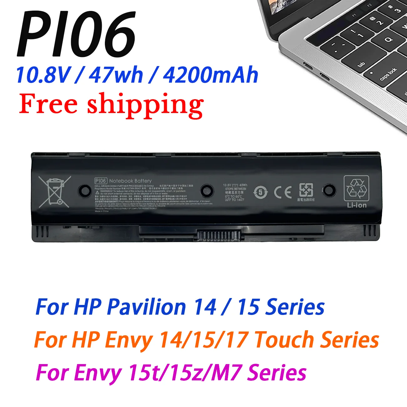 PI06-Laptop-Battery-for-HP-PI09-710416-001-HSTNN-LB4N-Envy-15-15T-17 ...