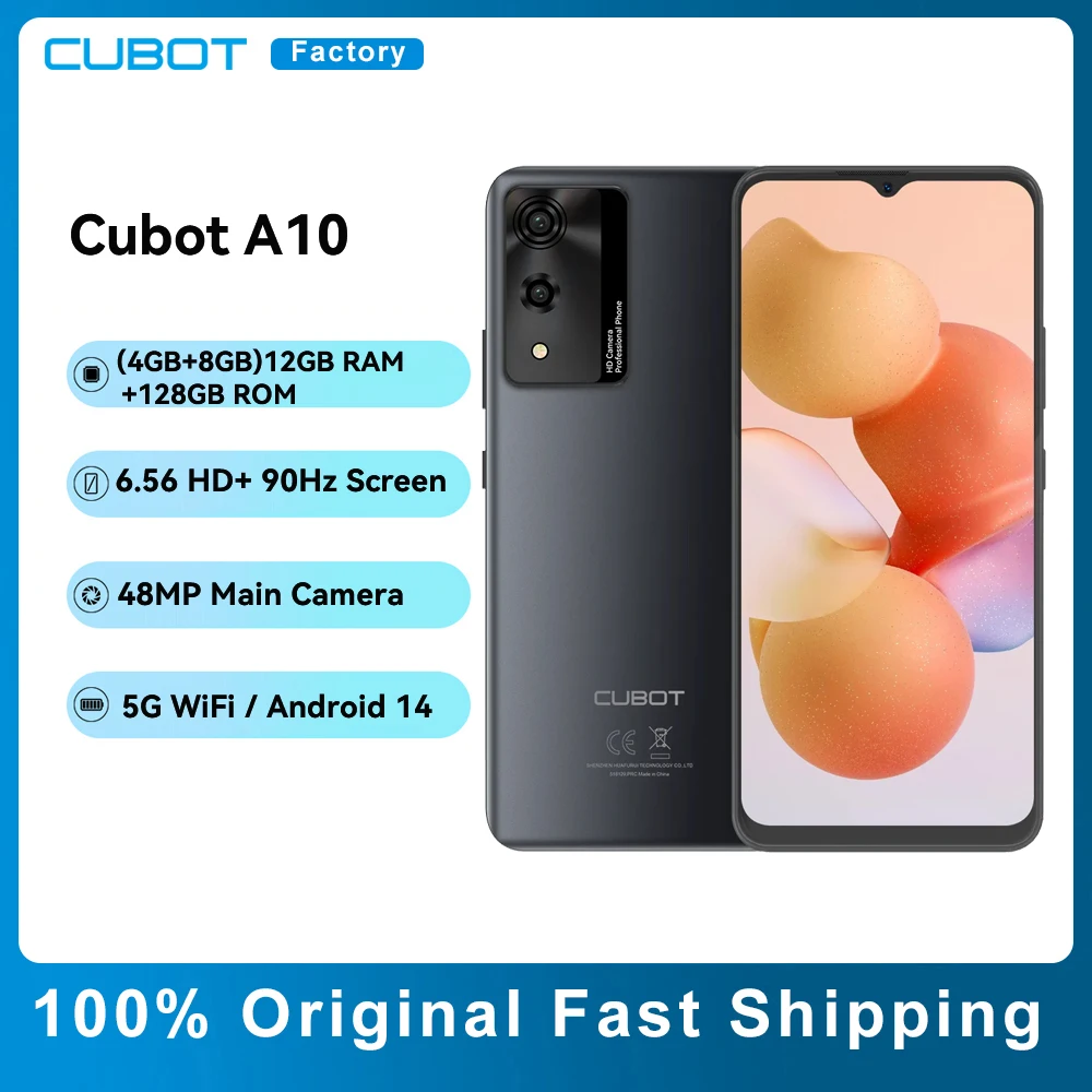 Cubot-A10-tel-fono-inteligente-Smartphone-con-12GB-de-RAM-4GB-8GB-128GB ...