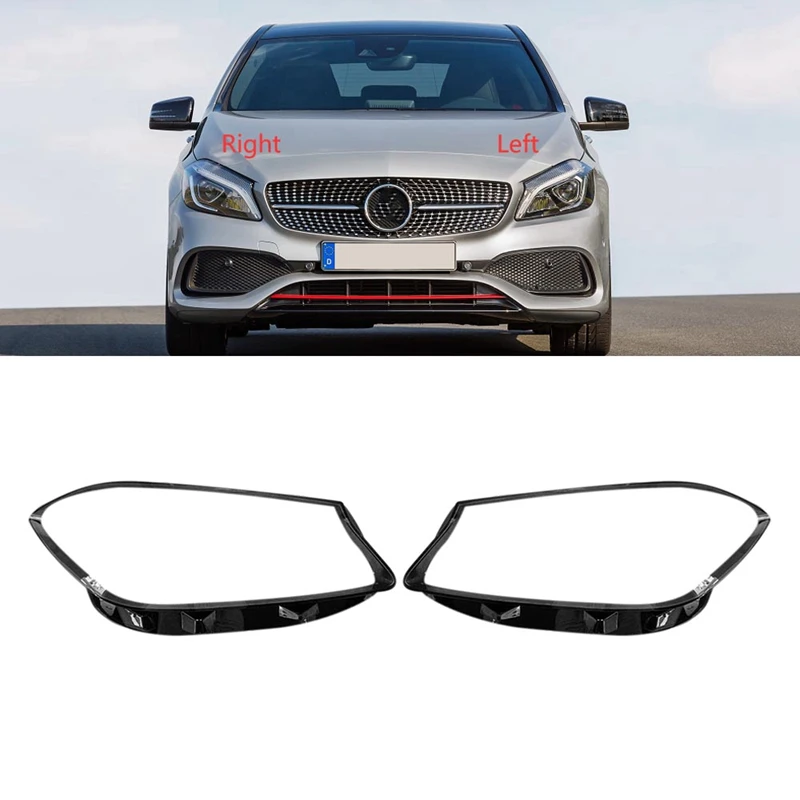 For Mercedes Benz A-class W176 2017 2018 Headlight Shell Lamp Shade ...