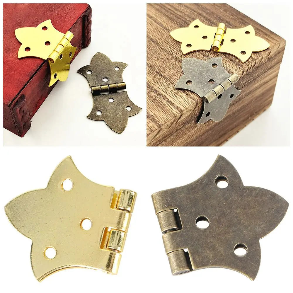 10PCS-Furniture-Cabinet-Antique-Invisible-Gift-box-Frame-Angle-Hinges ...