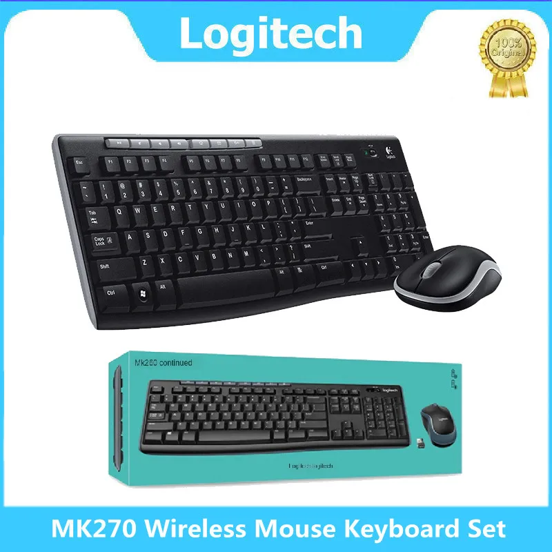 Logitech MK270 Mouse Keyboard Combo Set 2.4G Wireless Optical Mouse ...