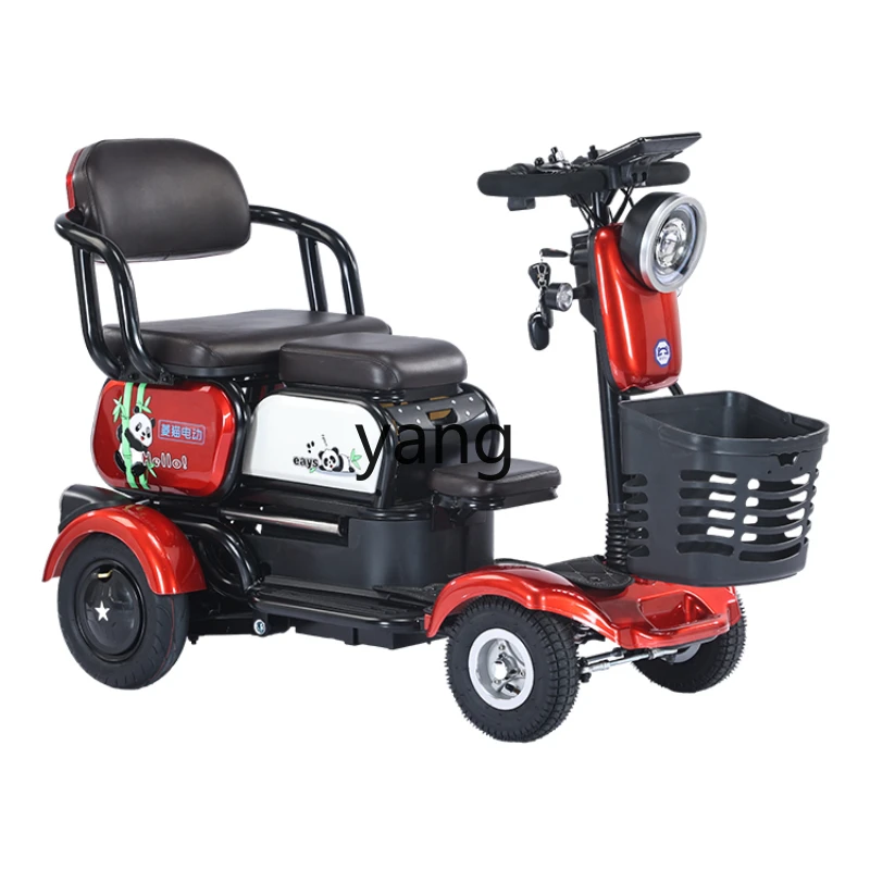 Yjq-Double-Seat-Disabled-Elderly-Home-Electric-Quadricycle-Walking ...