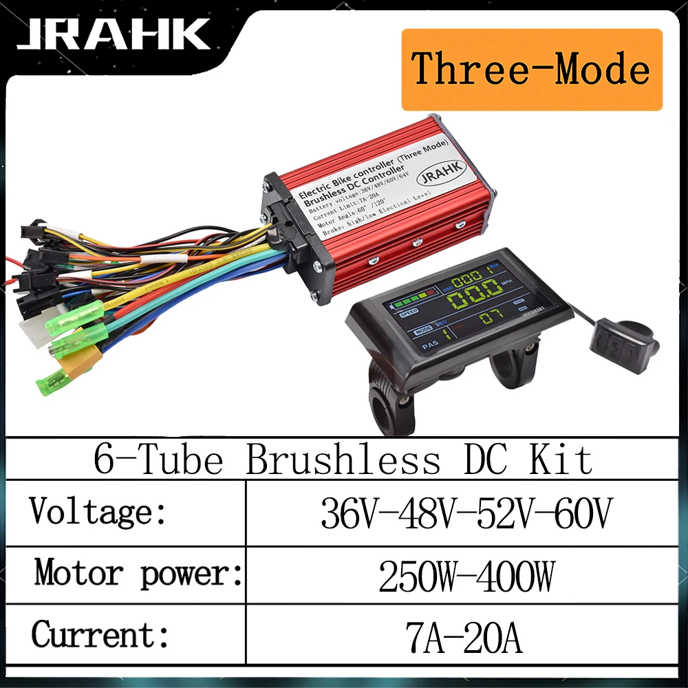 JRAHK-Electric-Scooter-Controller-With-LCD-Display-E-Bike-Brushless ...
