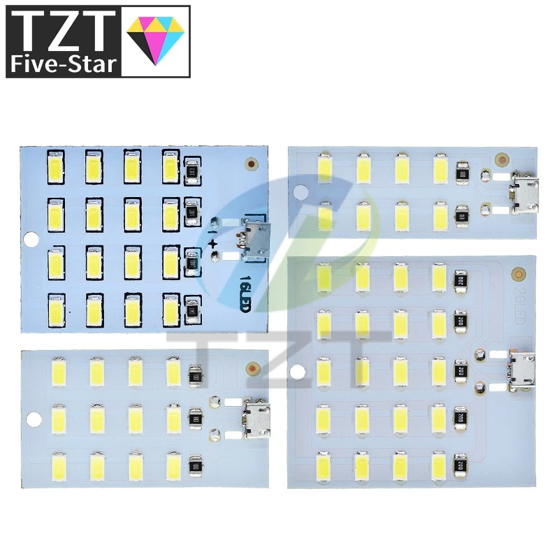 high quality 5730 smd 5V 430mA~470mA White Mirco Usb 5730 LED lighting panel USB mobile light ...
