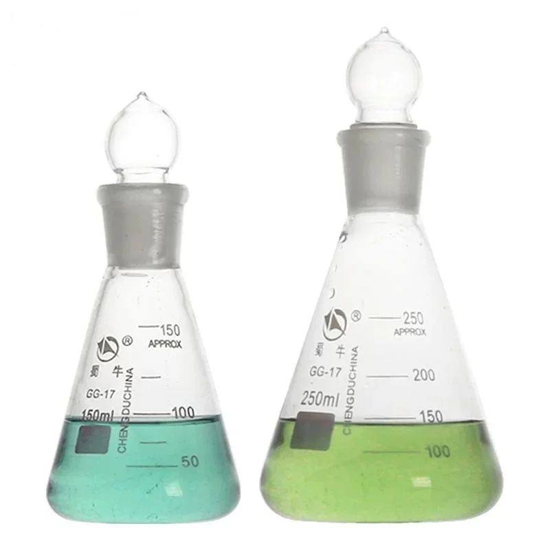 1pcs-50ml-to-1000ml-borosilicate-glass-flask-with-stopper-Triangle ...