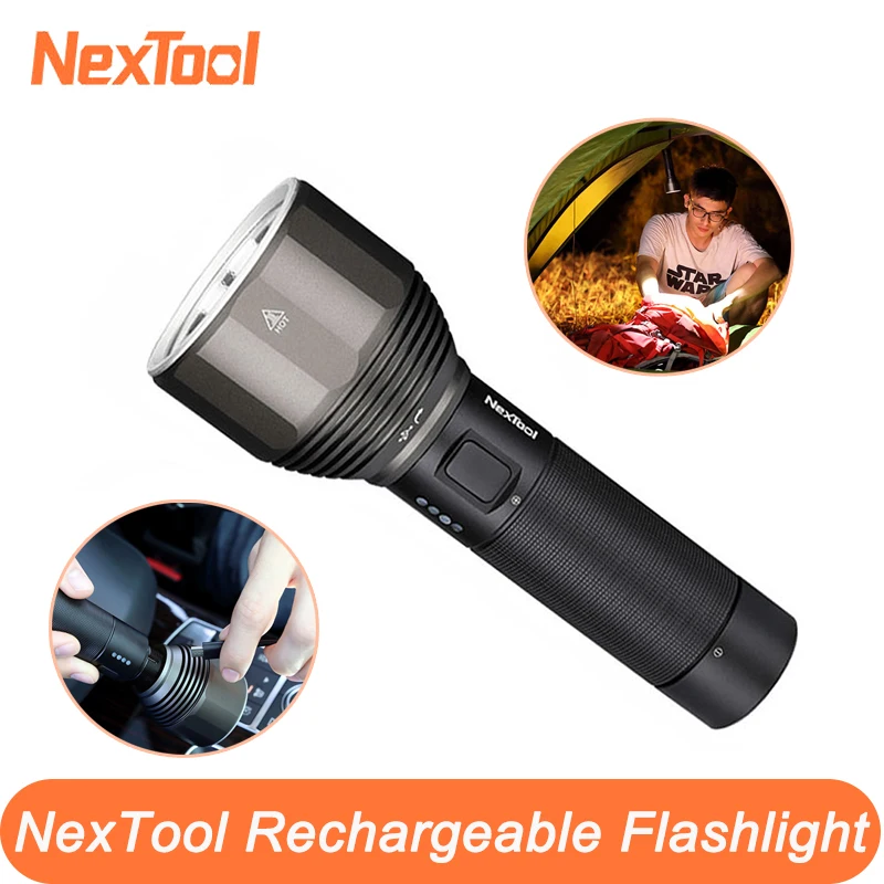 NexTool-Rechargeable-Flashlight-2000lm-380m-5-Modes-IPX7-Waterproof-LED ...