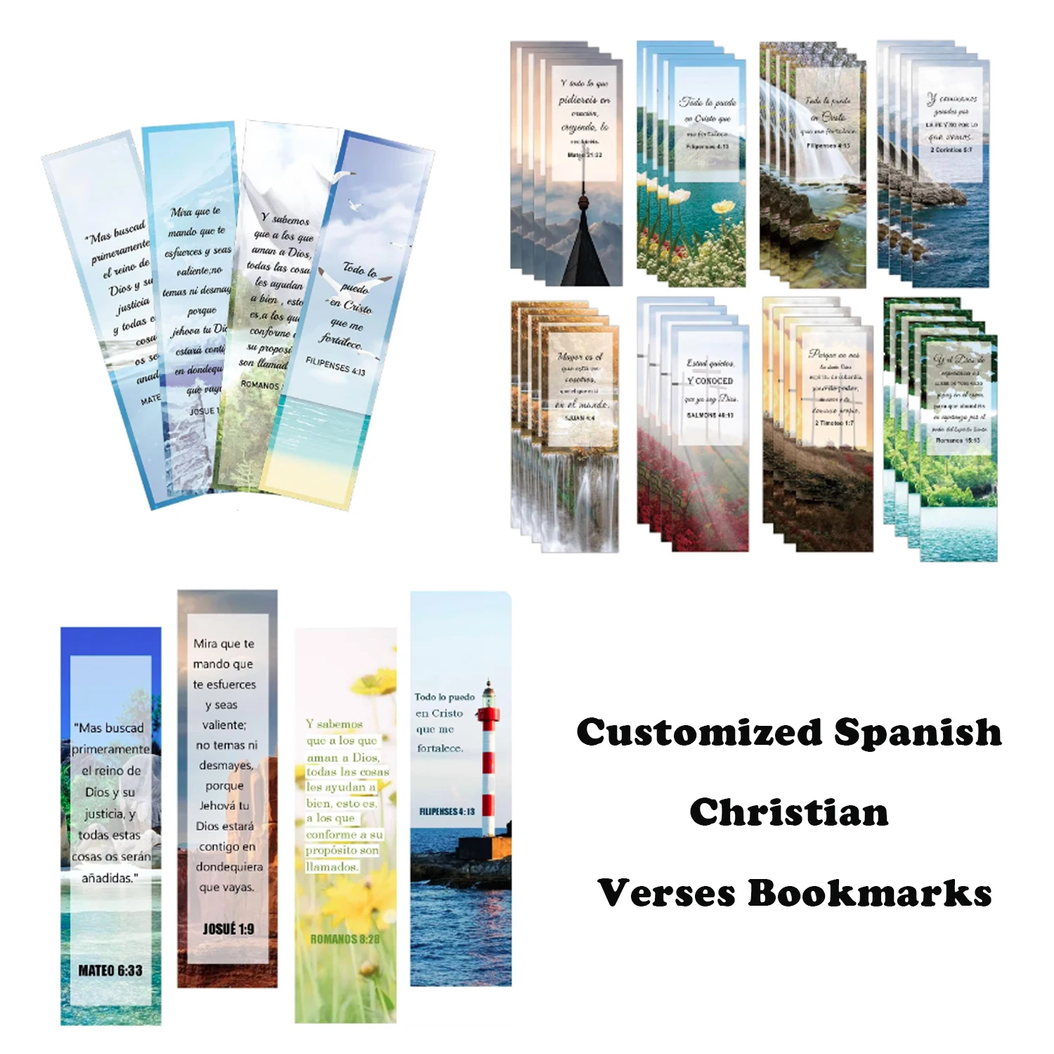 Customized-Spanish-Christian-Verses-Bookmarks-2-8-inch-Christian ...