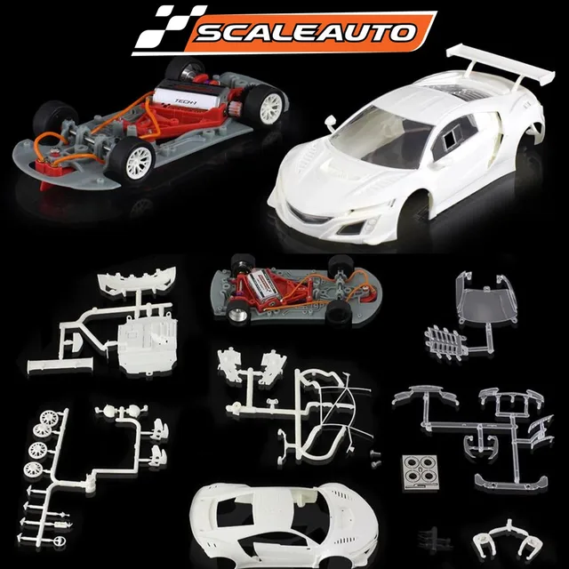 Scaleauto Slot Car 1:32 White racing Kit SC-6190 NSX GT3 1/32 / SC-6217 ...