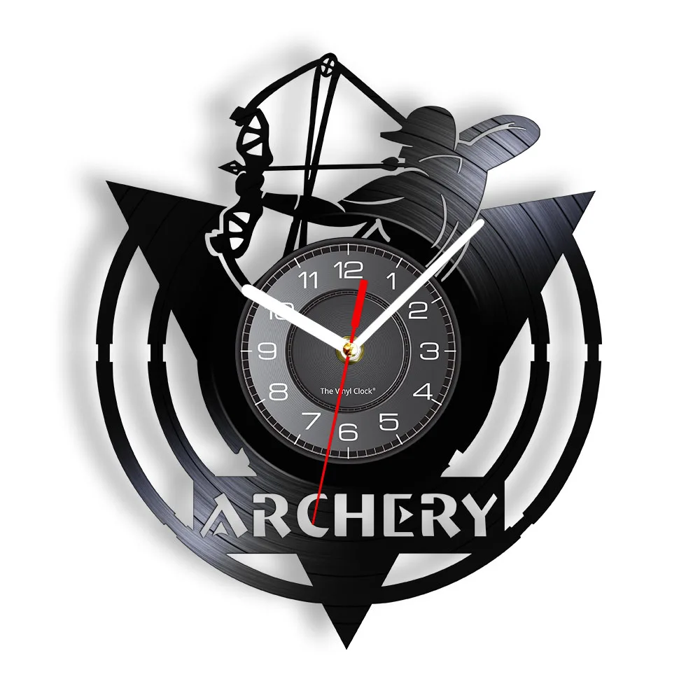 Arrows-In-The-Hands-Of-Warriors-Archery-Bow-Archery-Wall-Clock-Archery ...