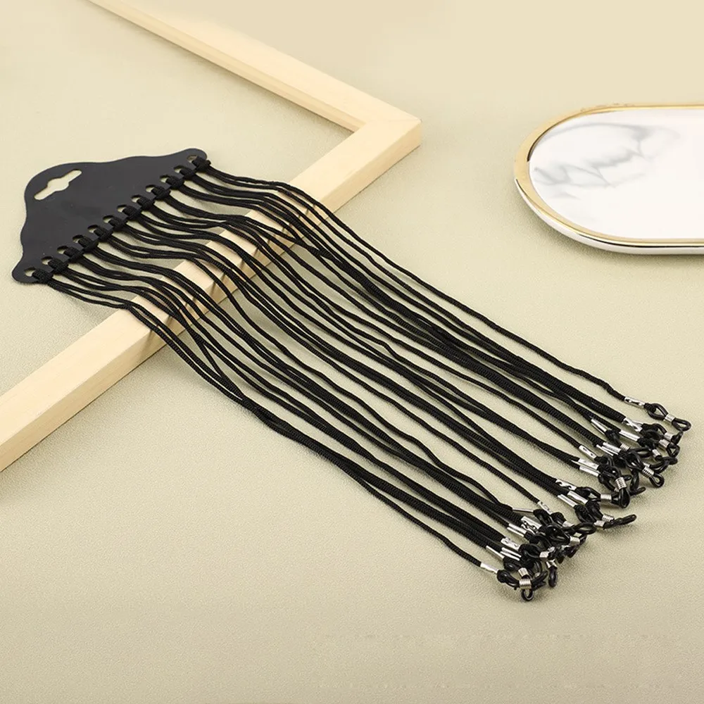 120pcs Black nylon eyeglasses cord spectacle sunglasses eyewear chain ...