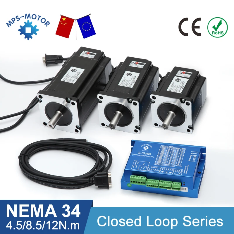 4-5Nm-8Nm-12Nm-Nema-34-Closed-Loop-Stepper-Motor-with-Encoder-And ...