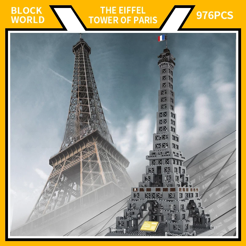 World-Architecture-Model-Building-Blocks-Paris-Eiffel-Tower ...