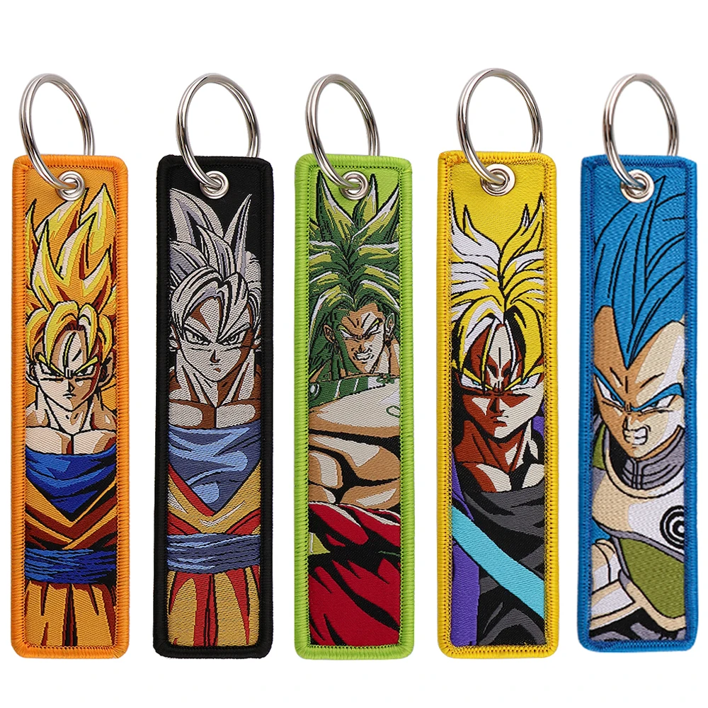 Dragon-Ball-Z-Anime-Key-Tag-Japanese-Embroidery-Jet-Tag-Cars-Keychain ...