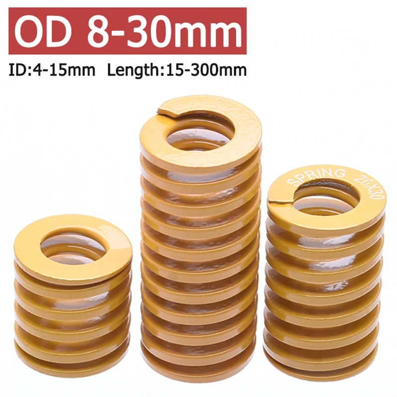 1pcs-Yellow-Small-Load-Die-Mold-Spring-Compression-Spring-Steel-Outer ...