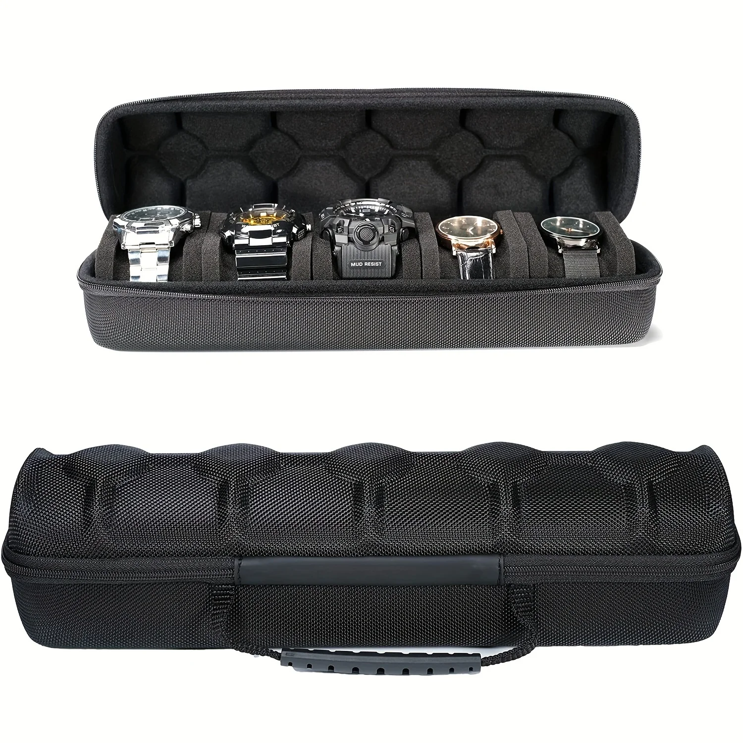 Estuche-de-viaje-de-rollo-de-reloj-de-5-ranuras-estuche-de ...