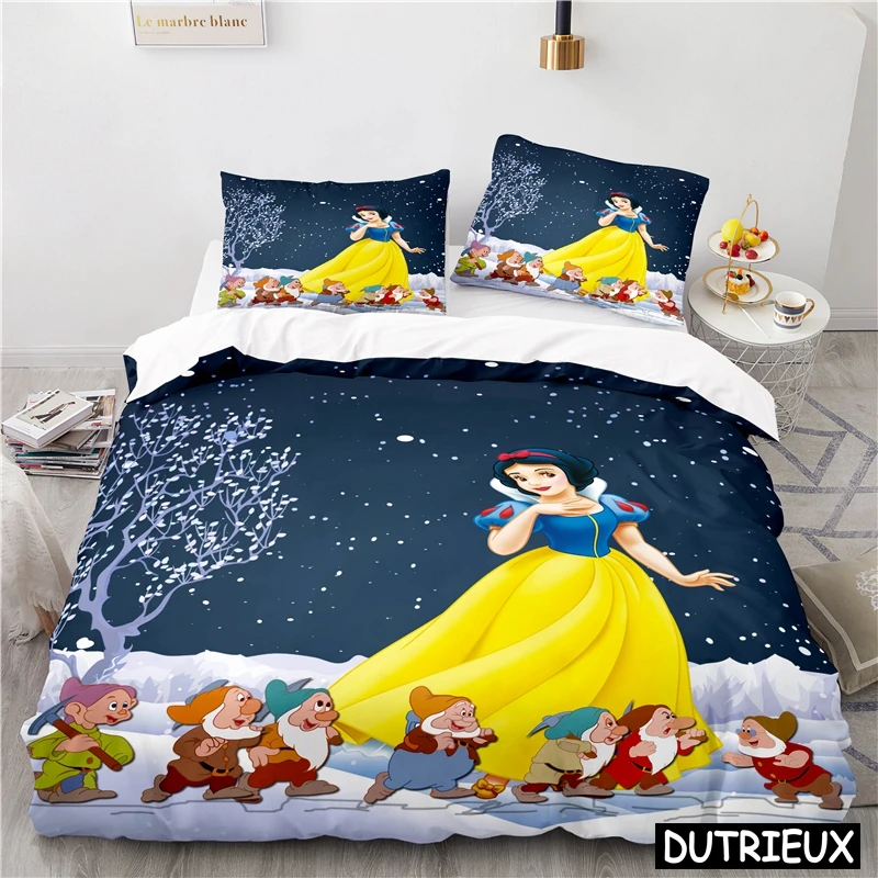 Snow-White-And-The-Seven-Dwarfs-Duvet-Cover-Set-Twin-Full-Queen-King ...