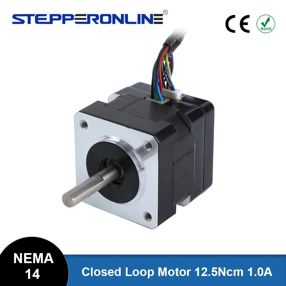 STEPPERONLINE Nema 14 Closed Loop Stepper Motor 12.5Ncm 1.0A with ...