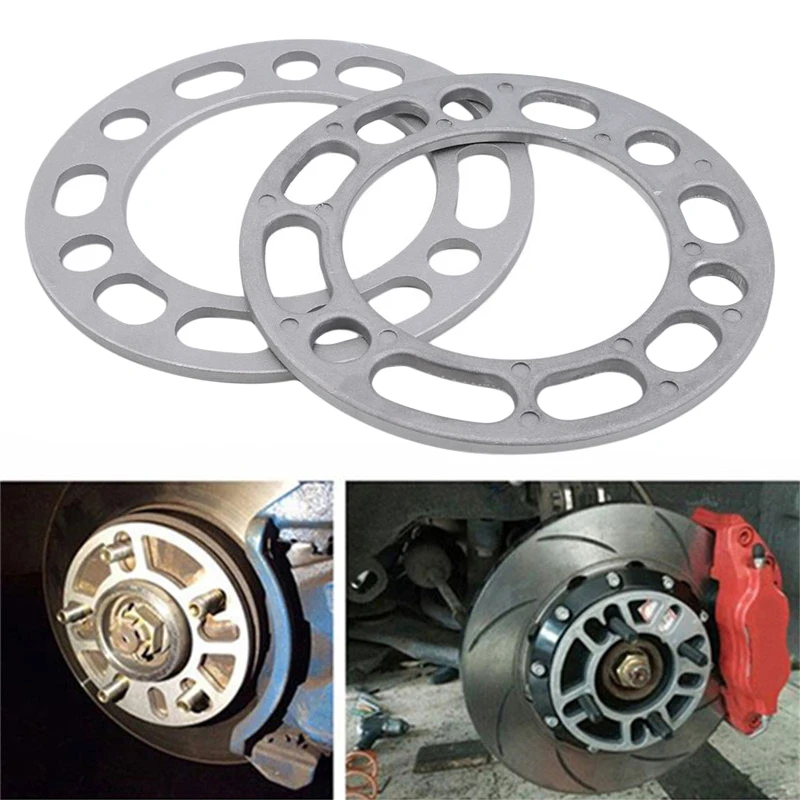 2pcs Universal Car Wheel Tire Spacer Adaptor Shims Plate 3mm 5mm 8mm ...