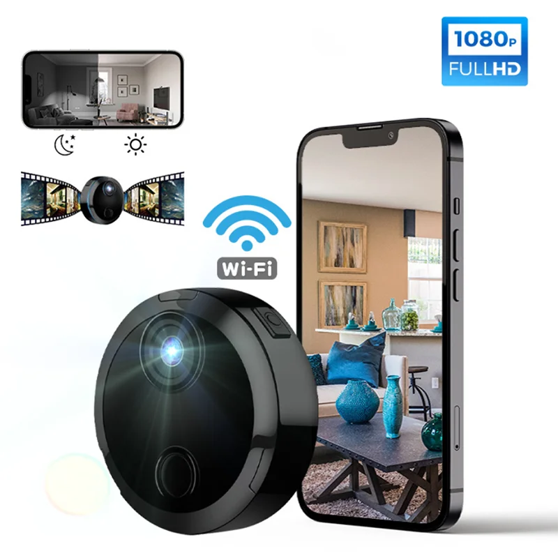 1080p HD wireless security camera mini remote night vision motion ...
