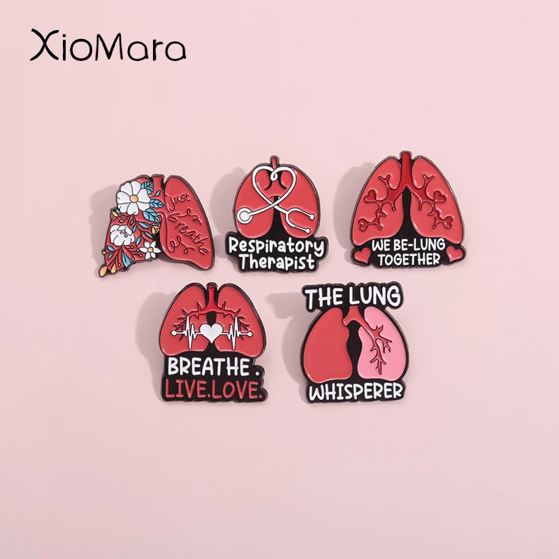 We-Be-Lung-Together-Enamel-Pins-Custom-Organs-Heart-Lungs-Breathe-Live ...
