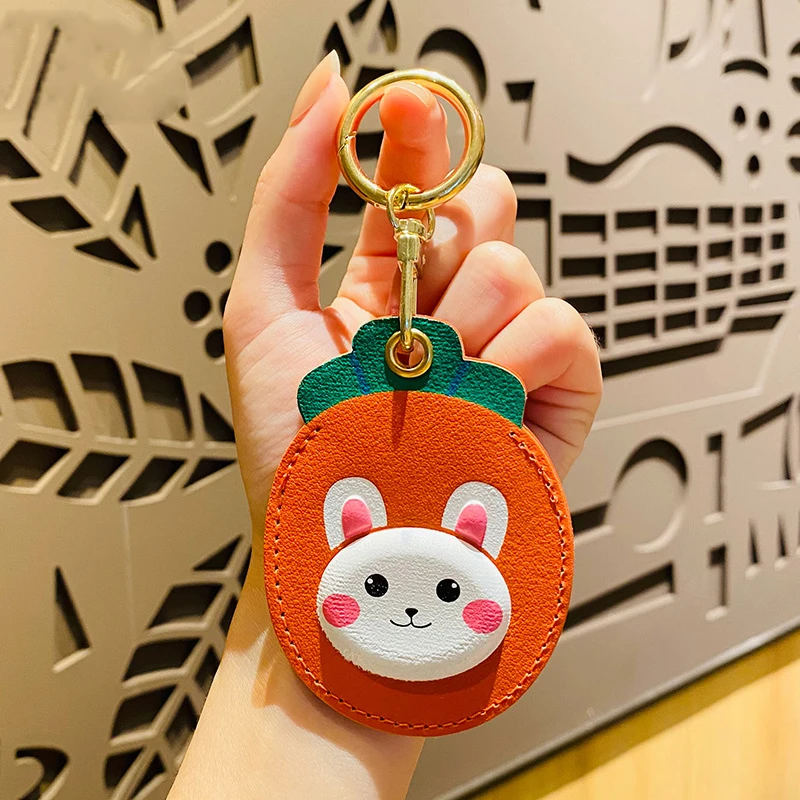 Fashion-Cute-Carrot-Rabbit-Access-Control-Card-Cover-Key-Chain-Female ...
