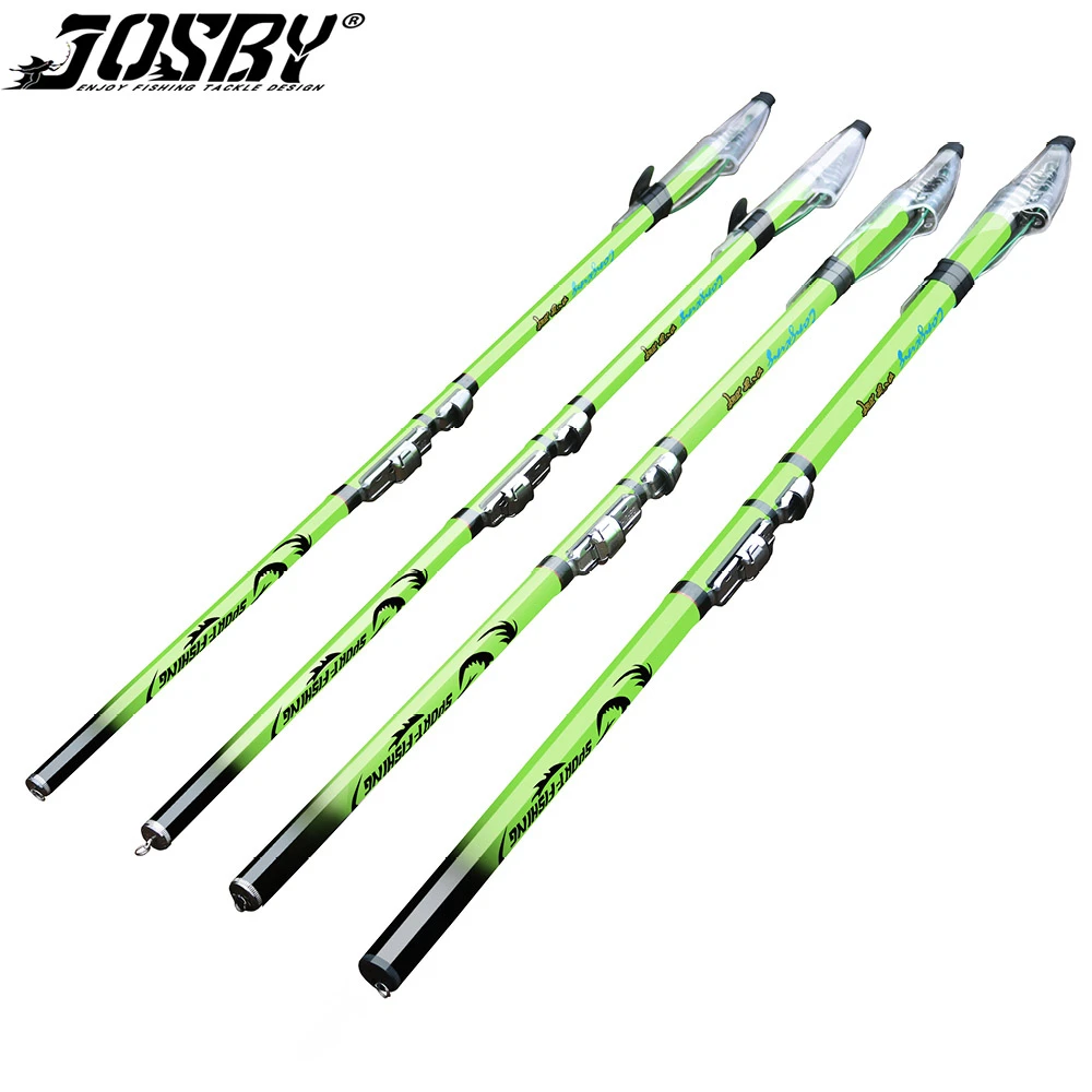 JOSBY Carbon Telescopic Rock Fishing Rod Ultra Light 2.7M 3.6M 4.5M 5 ...