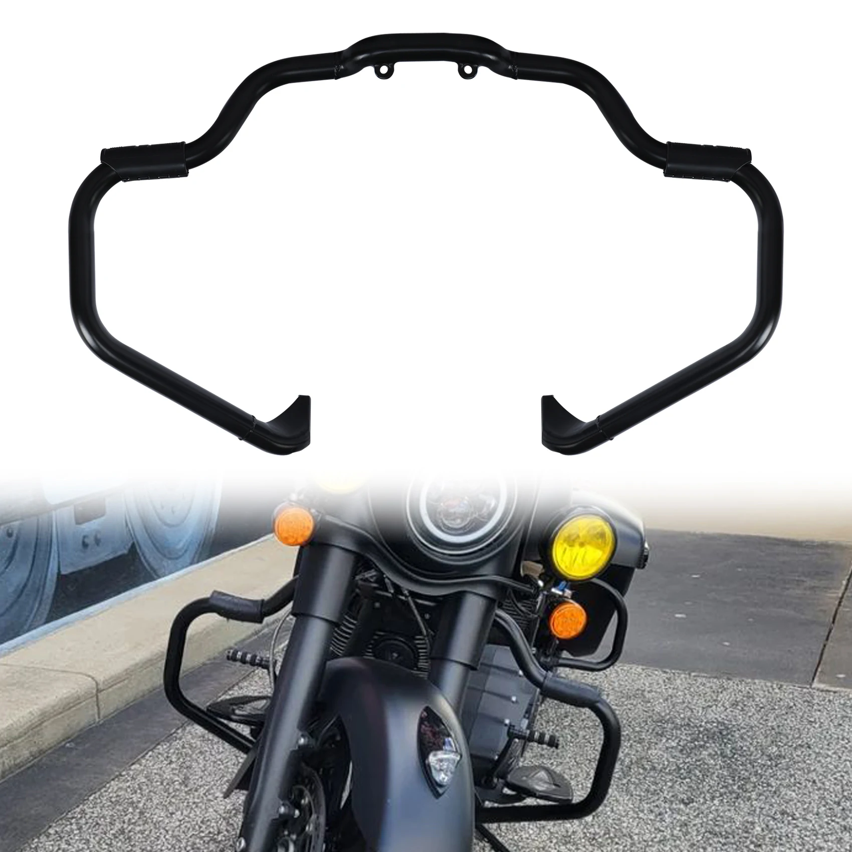 Mustache Highway Engine Guard Bar For Indian 2016-2023 Chieftain Chief ...