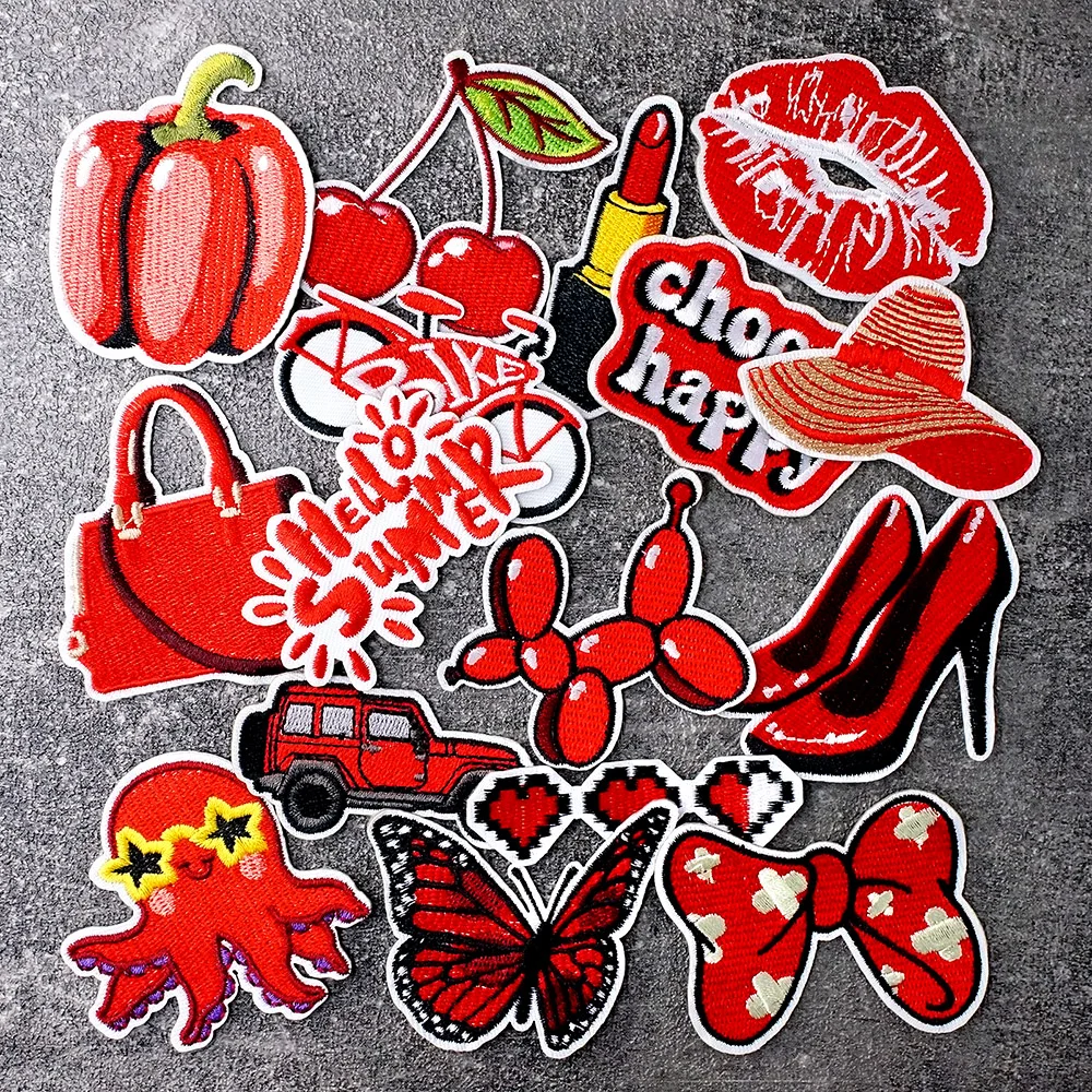 HELLO-SUMMER-Patch-Embroidery-Applique-Ironing-Sewing-Supplies ...