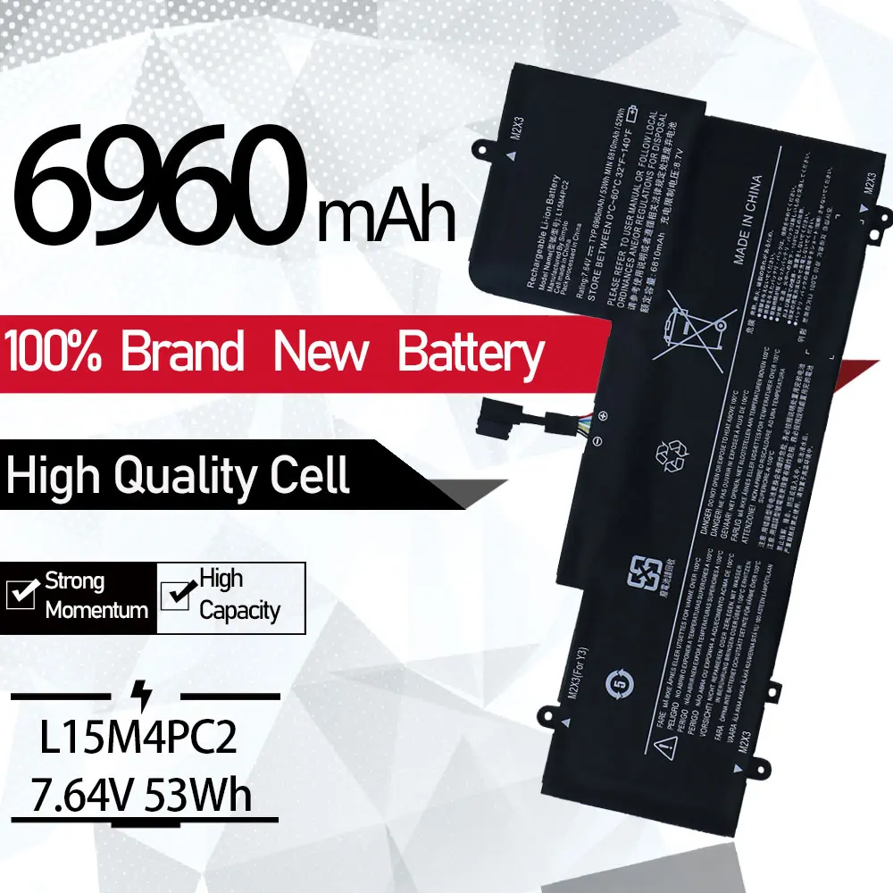 New-Laptop-Battery-L15M4PC2-L15L4PC2-For-Lenovo-YOGA-710-14IKB-710 ...