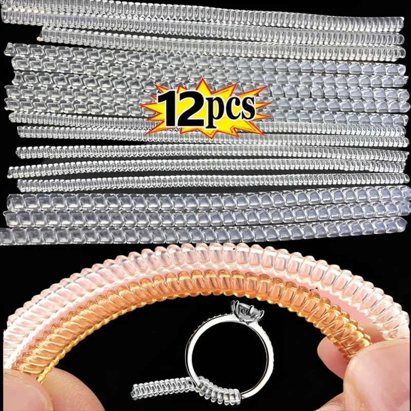 12pcs-Ring-Size-Reducer-Tools-Spiral-Spring-Based-Rings-Adjust ...