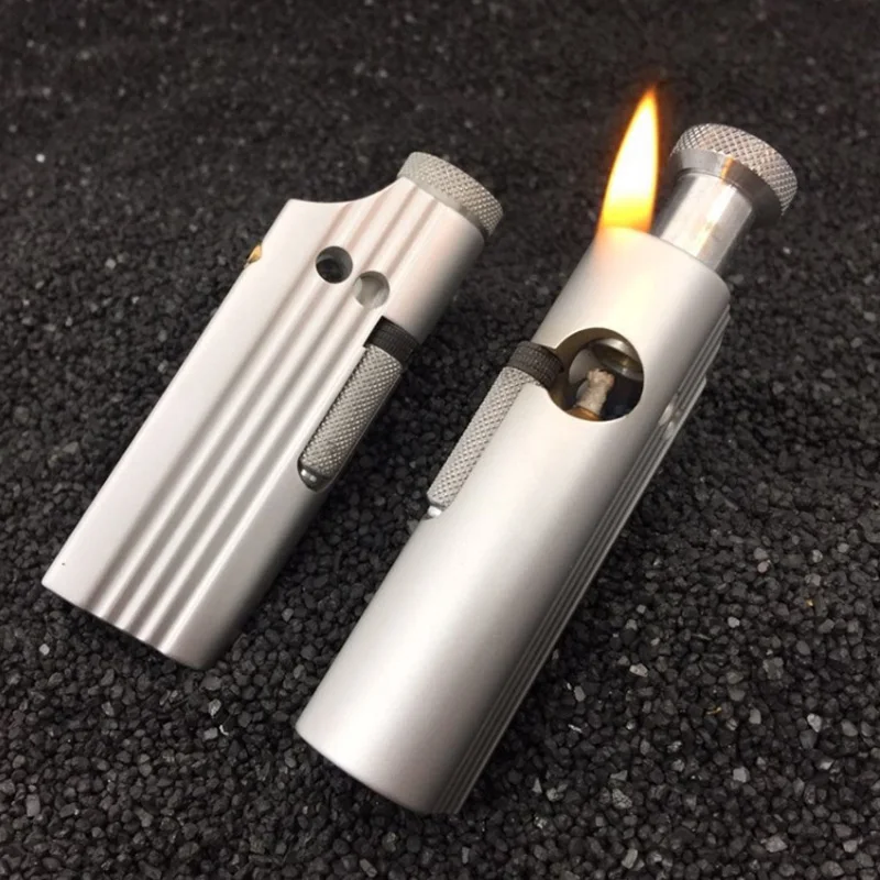 Unique Metal Windproof Cigarette Lighter Retro Oil Gasoline Kerosene ...