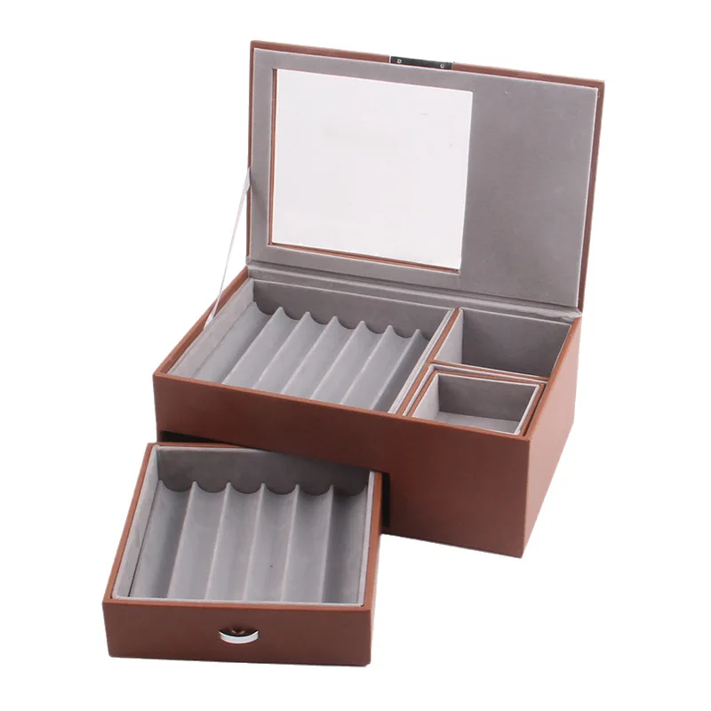 Double-layer-Pen-Case-Leathe-Display-Storager-Pen-Box-Fountain-Pen ...