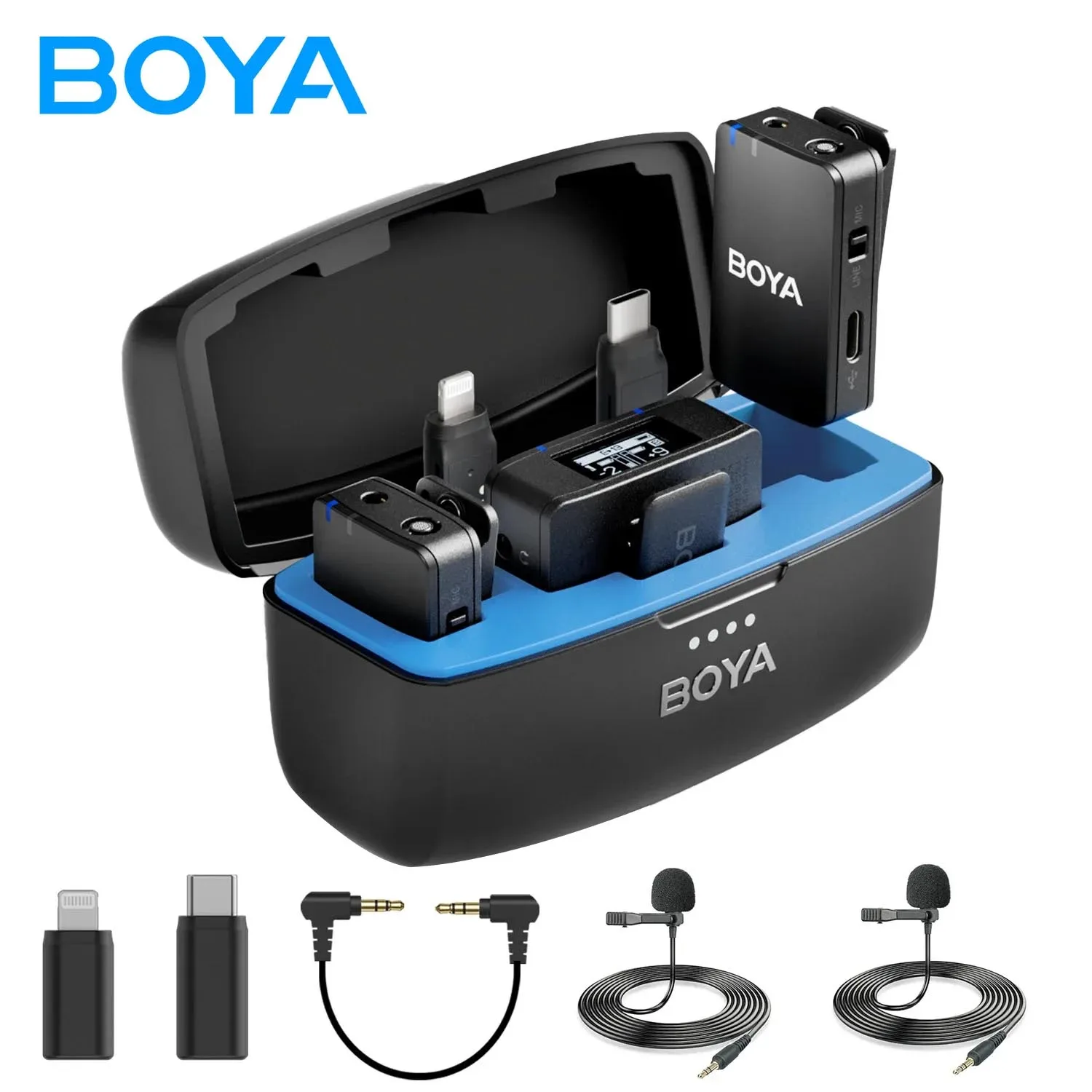 BOYA-BOYAMIC-Micr-fono-de-solapa-Lavalier-inal-mbrico-profesional-para-iPhone-c-mara-Android ...