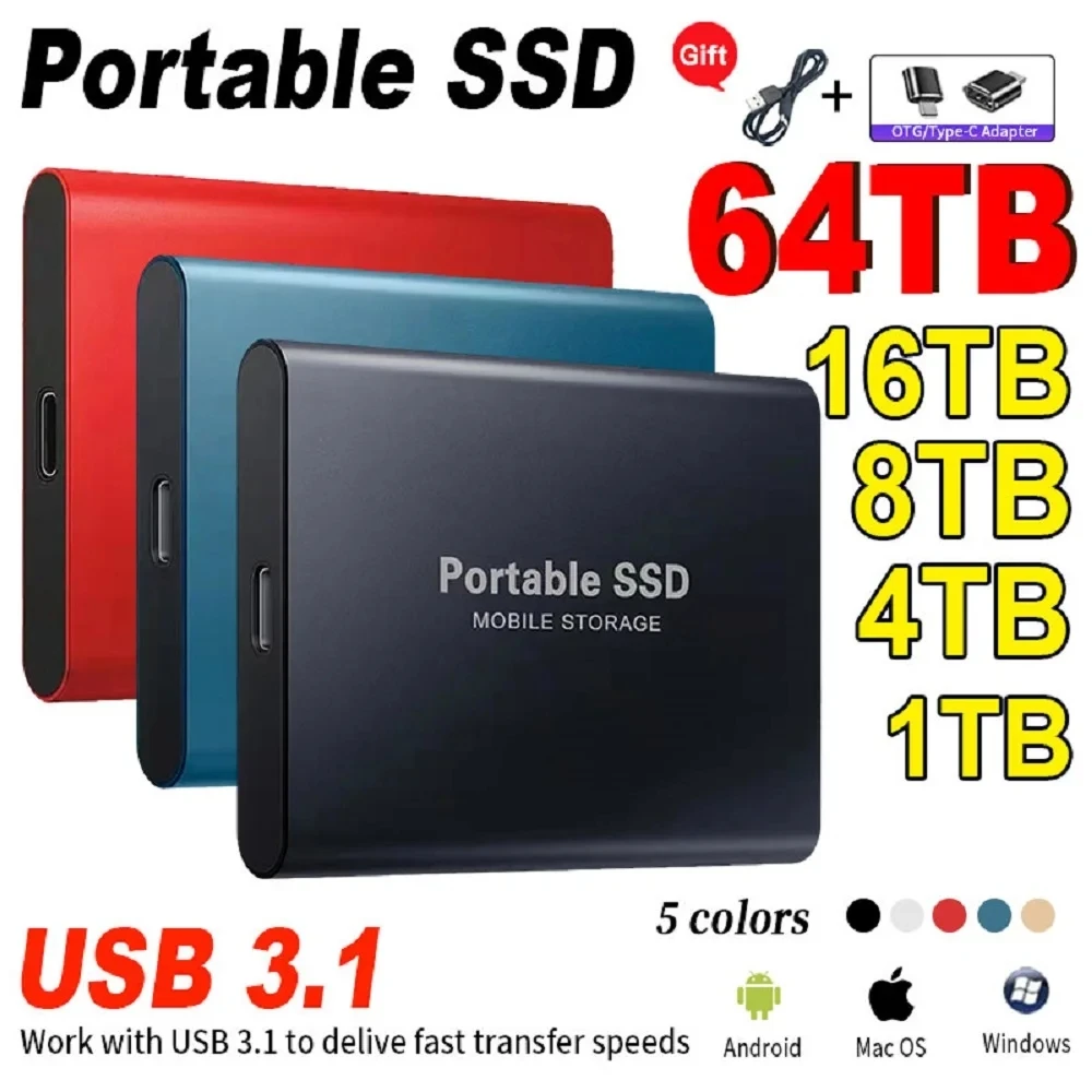 Original-Portable-SSD-1TB-USB-3-1-High-speed-Mobile-Solid-State-Drive ...