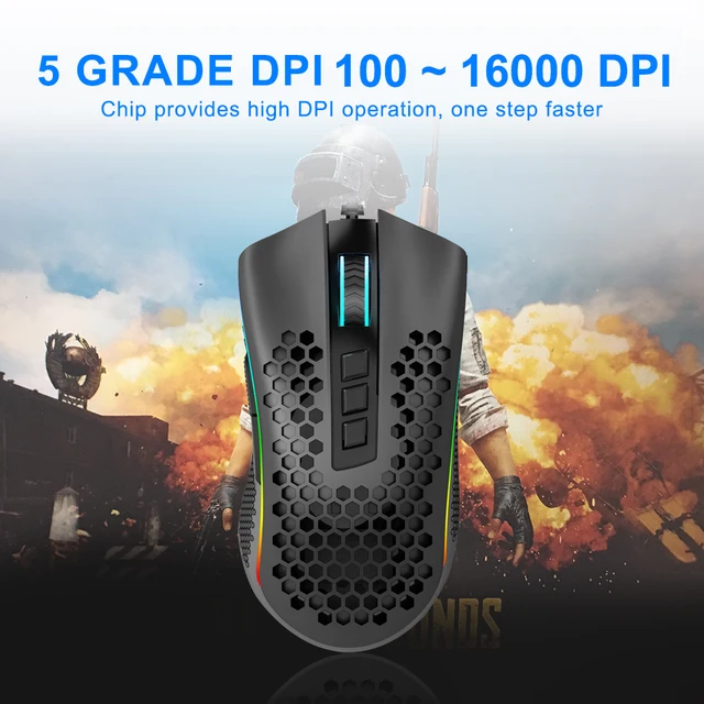 REDRAGON Storm Elite M988 USB wired RGB Gaming Mouse 32000 DPI ...