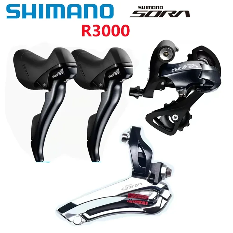 SHIMANO-SORA-Groupset-R3000-Derailleurs-ROAD-Bicycle-2x9-Speed-SL-ST ...
