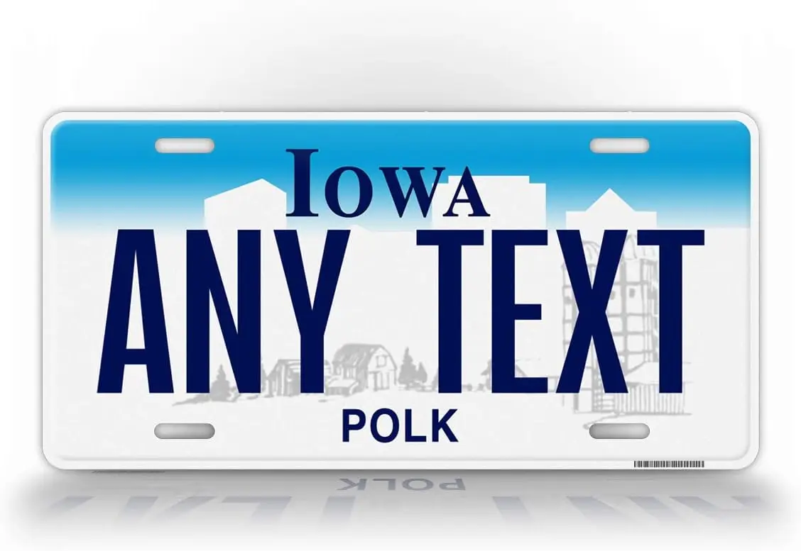 SignsAndTagsOnline Custom Iowa State Tin Sign IA Replica Personalized ...