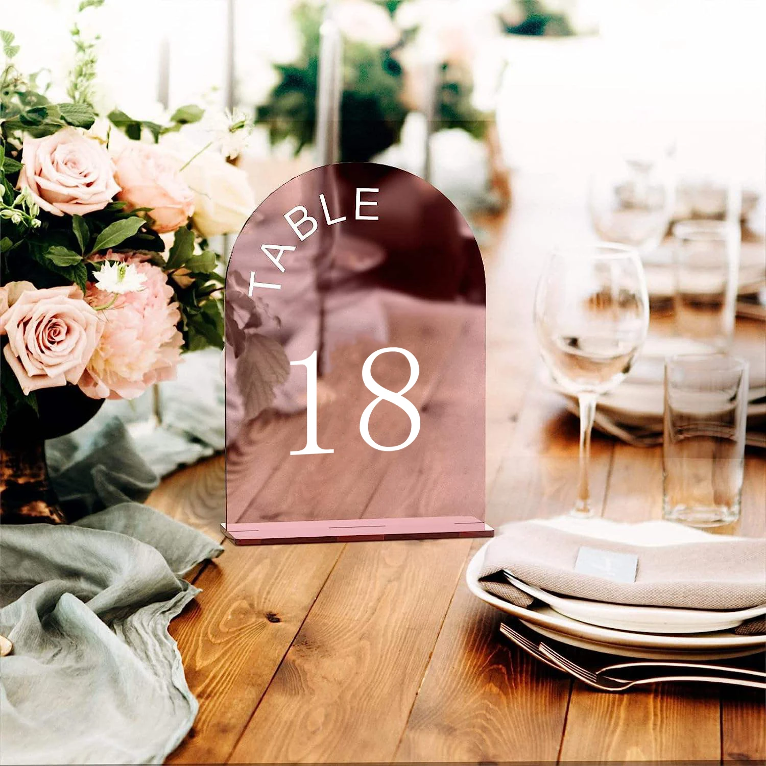 Modern-Table-Numbers-Wedding-Table-Numbers-Rose-Gold-Mirror-Table-Signs ...