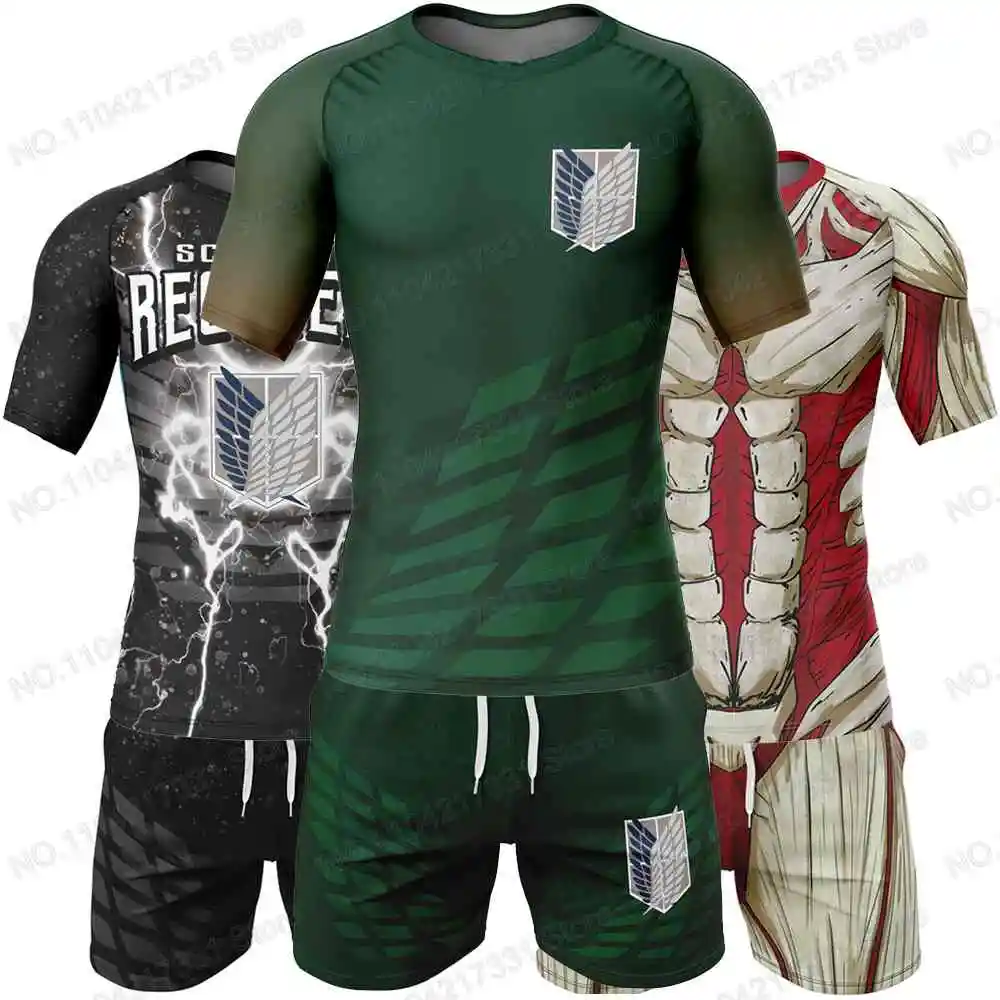 Attack-on-Titan-Anime-Rash-Guards-Surfing-Jersey-Beach-Shirts-Swimwear ...