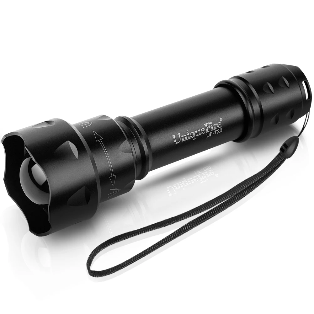 Uniquefire T20 Ir 850nm 3 Modes Led Flashlight Night Vision Zoom Focus ...