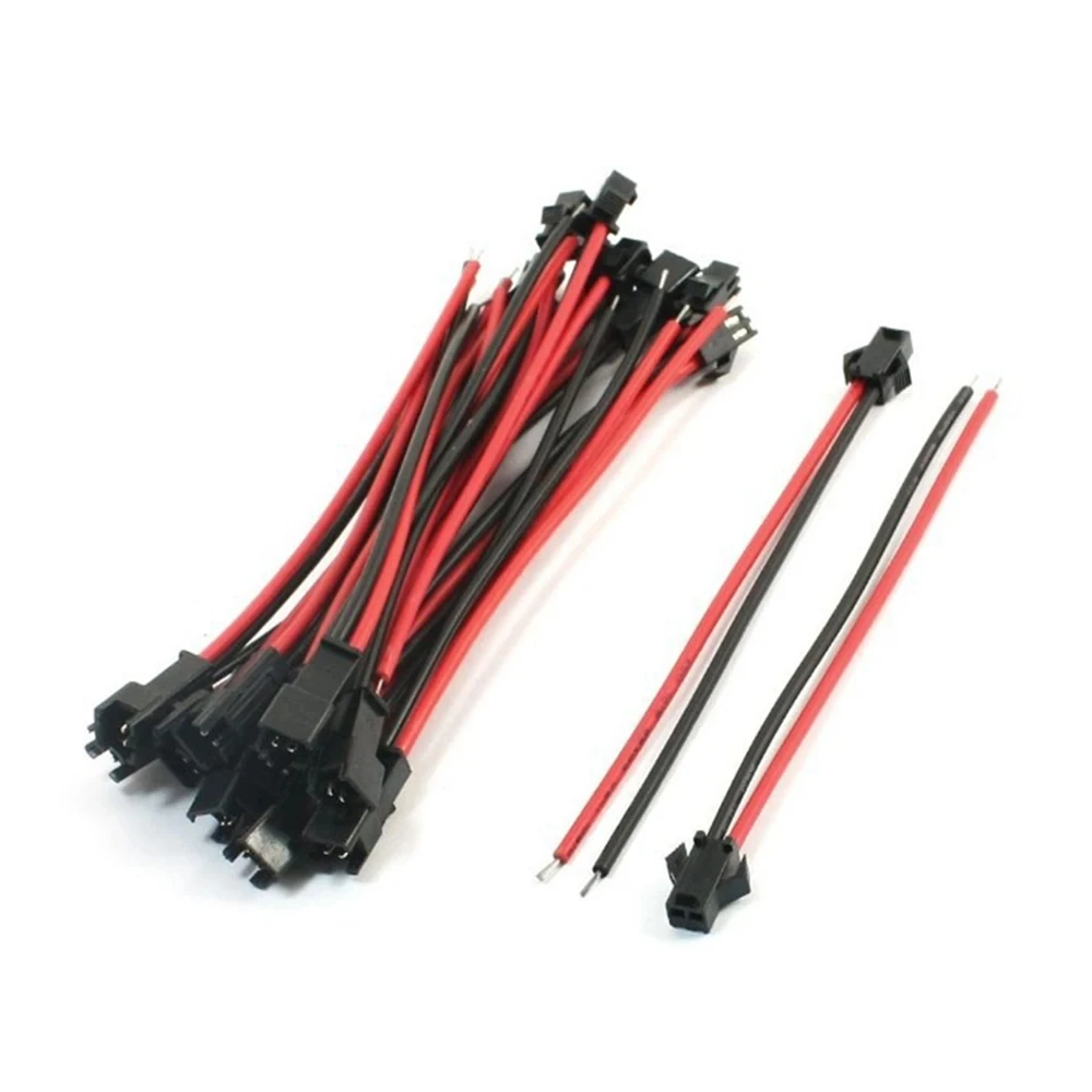 10Pairs-10cm-JST-SM-2P-2Pin-Plug-Socket-Male-To-Female-Wire-Connector ...